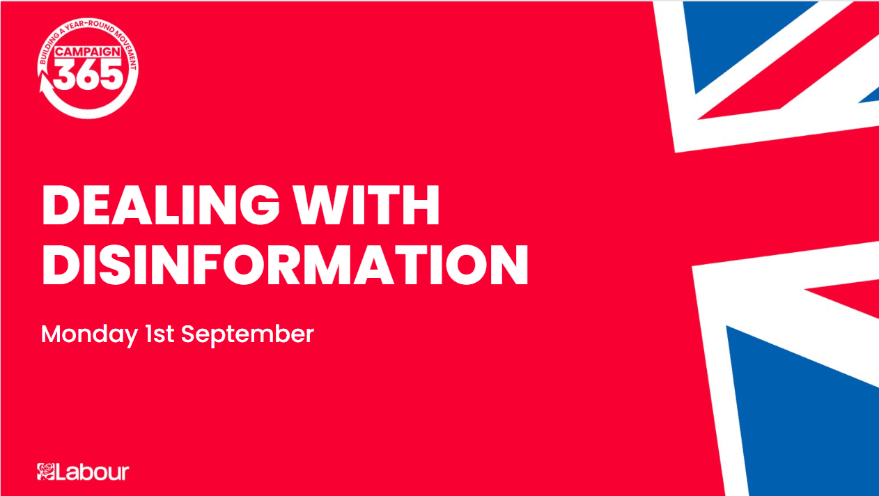 Campaign365 | Dealing with disinformation - Labour Learn